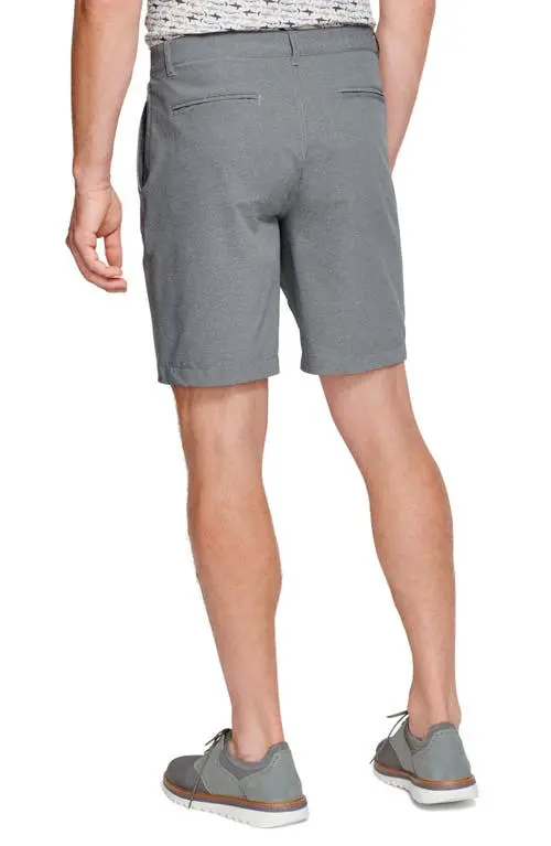 Johnston & Murphy Xc4 Performance Flat Front Shorts - Grey