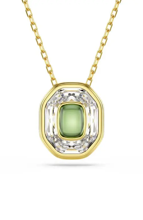SWAROVSKI Chroma Octagonal Cut Pendant - Green