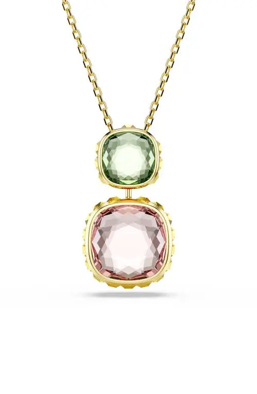 SWAROVSKI Chroma Twist Pendant Necklace - Green/ Pink/ Blue Multi