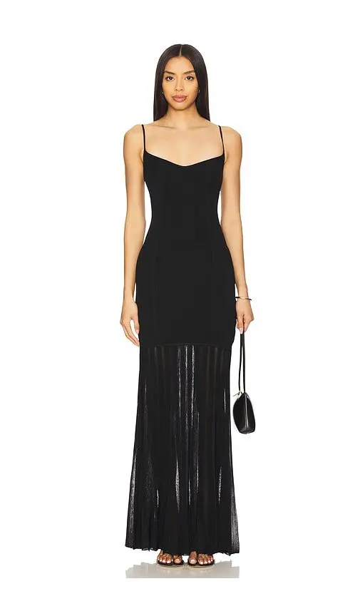 House Of Harlow 1960 X Juliette Maxi Knit Dress In Black - 65% Off |  Editorialist