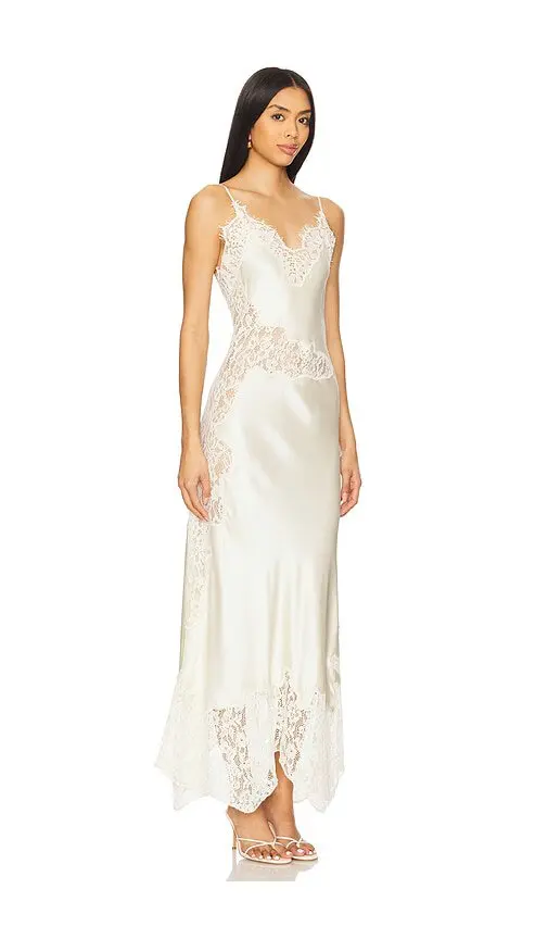 chinese dress ladies Harlow Maxi Dress in Light Blue Floral