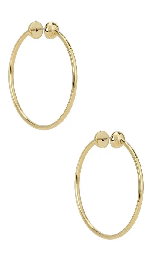 Jenny Bird Icon Small Hoops - Gold