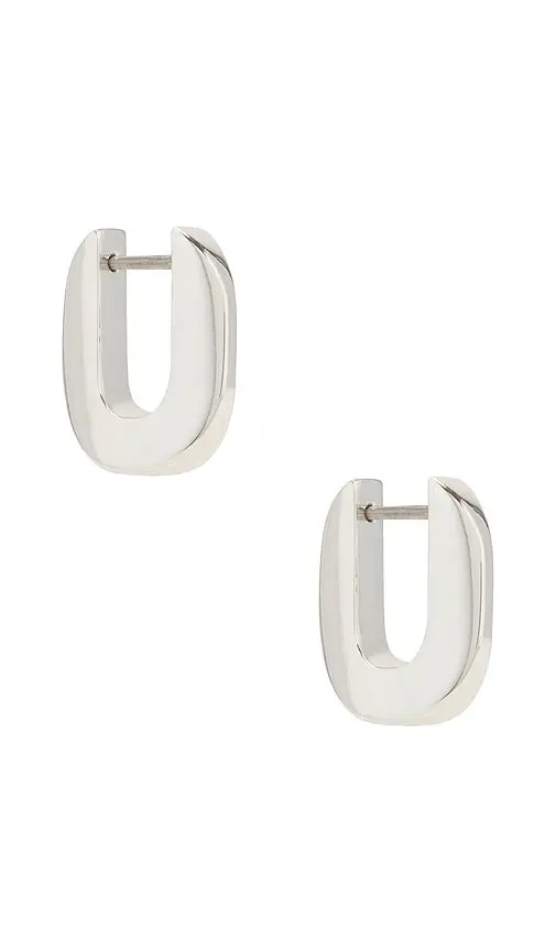 Jenny Bird Teeni Toni Huggie Earrings - Silver