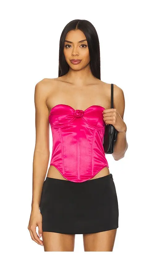 Miaou Carmen Corset - Fuchsia
