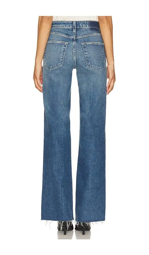 AMO Georgia Split Flare Jeans - Blue