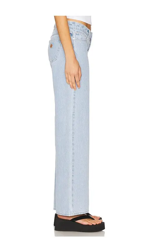 Abrand Denim Wide Leg Denim Jeans - Blue