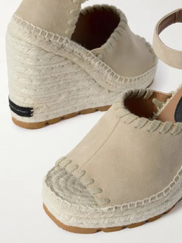 Stella McCartney Gaia Wedge Espadrilles - Neutrals