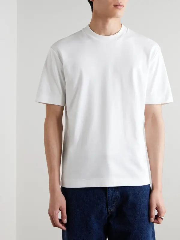 Sunspel Supima Cotton-jersey T-shirt - White