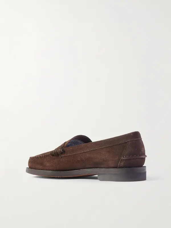 SEBAGO Classic Dan Suede Penny Loafers - Brown