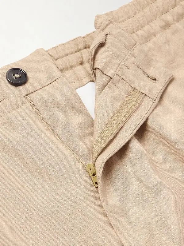 Zegna Straight-leg Linen Shorts - Neutrals