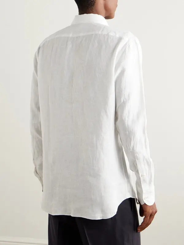 Zegna Oasi Linen Shirt - White