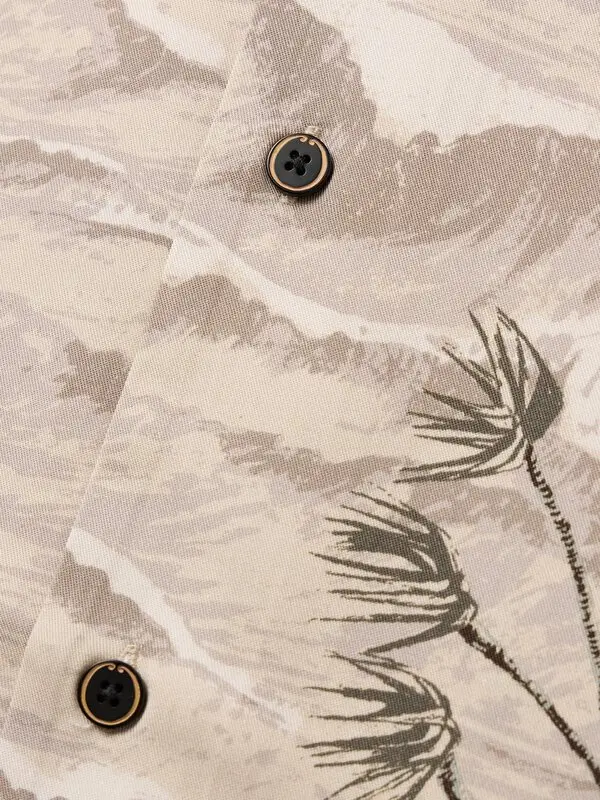 MANAAKI Stormy Waters Camp-collar Printed Lyocell-twill Shirt