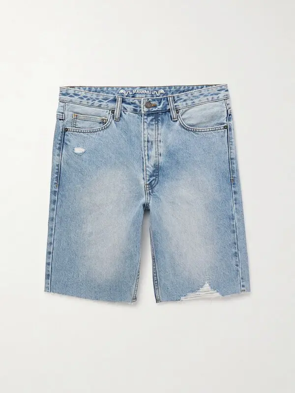 MANAAKI Tama Slim-fit Denim Shorts