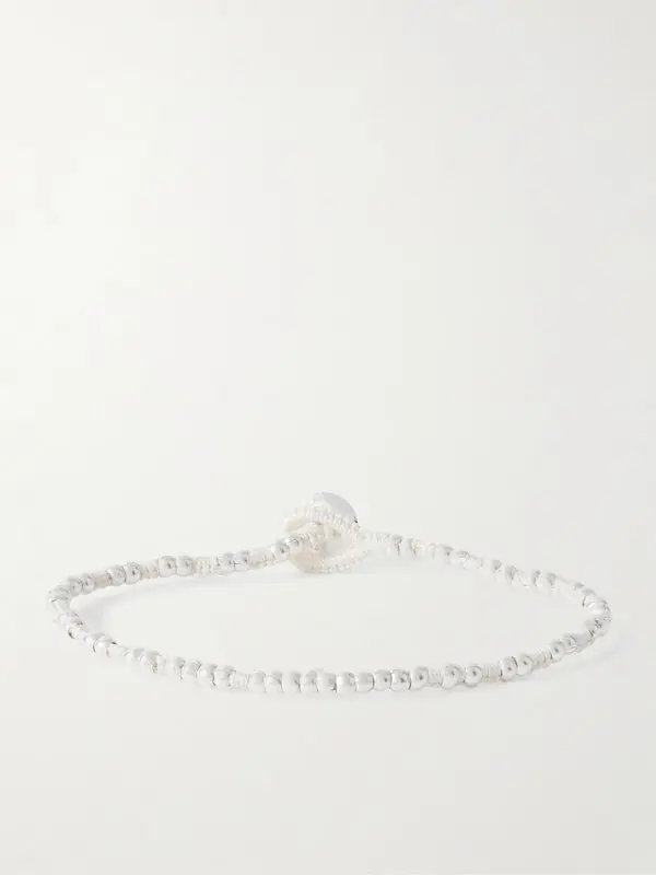 MIKIA Sterling Beaded Bracelet - Silver