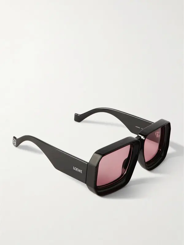 Loewe Signature Mask Acetate Sunglasses - Black