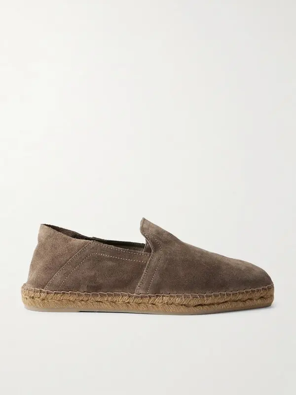 CastaÑer Parker Collapsible-heel Suede Espadrilles - Brown