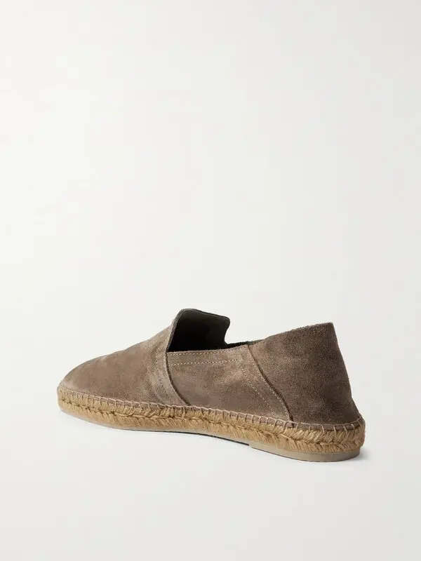 CastaÑer Parker Collapsible-heel Suede Espadrilles - Brown