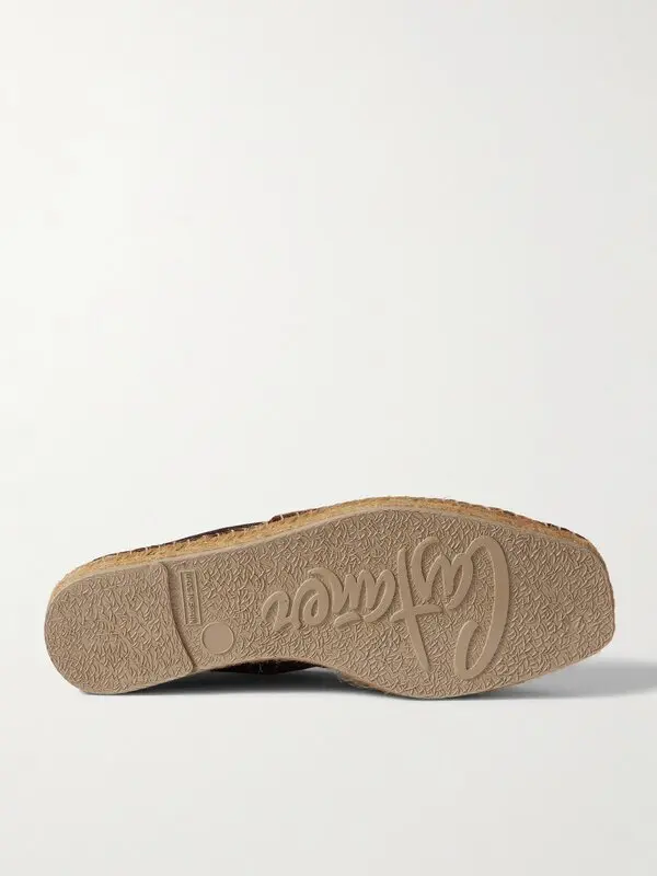 CastaÑer Parker Collapsible-heel Suede Espadrilles - Brown
