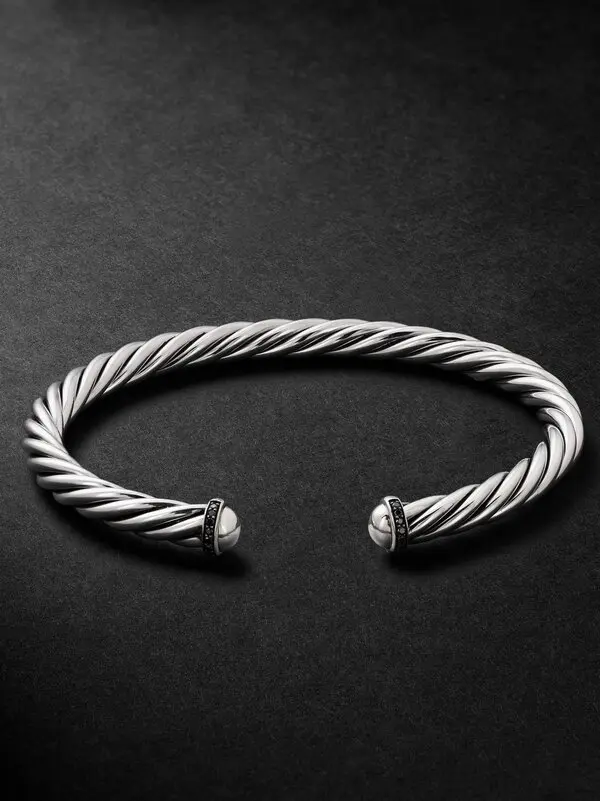 David Yurman Modern Cable Cuff Bracelet - Silver