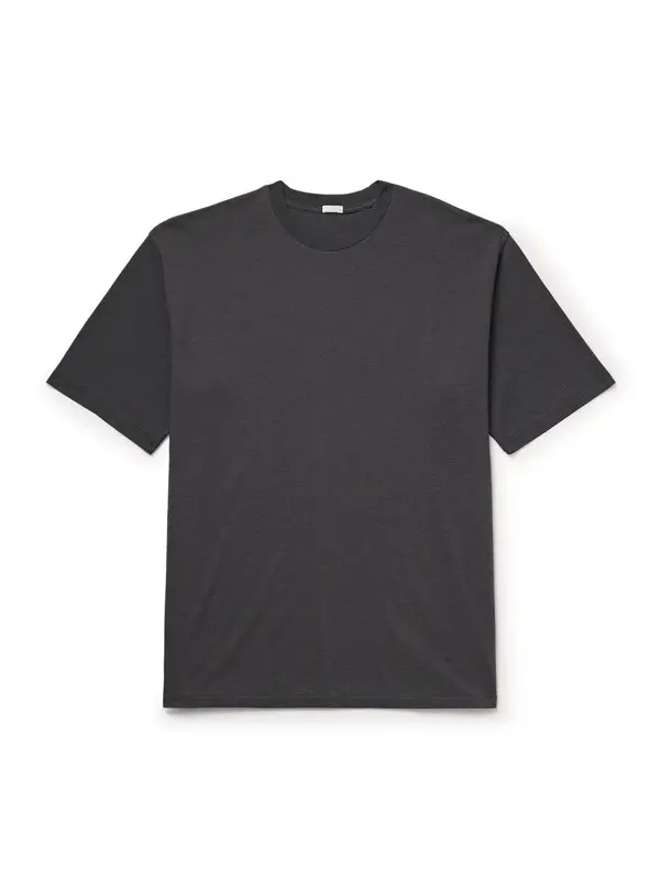 A.PRESSE Cotton And Cashmere-blend Jersey T-shirt - Gray