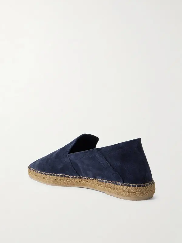 CastaÑer Parker Collapsible-heel Suede Espadrilles - Blue