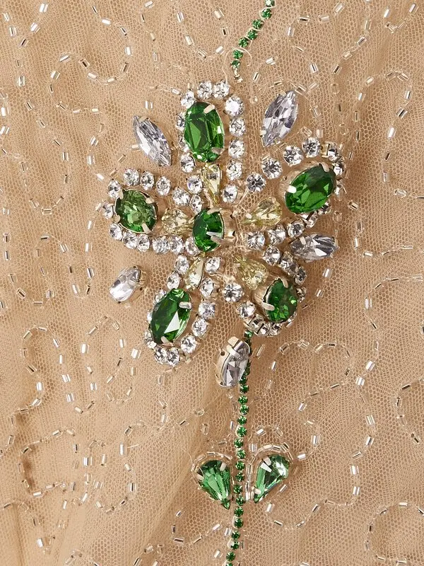 GEORGES HOBEIKA Bead And Crystal-embellished Gown