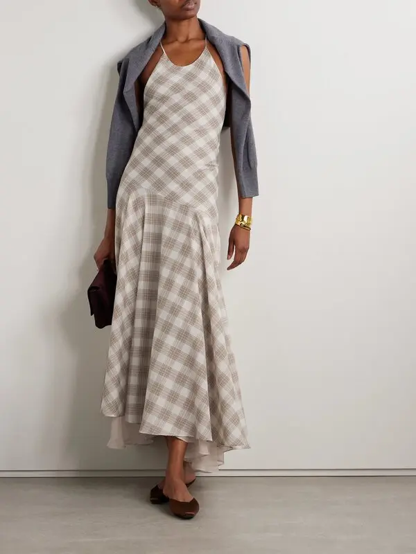 KALLMEYER Eve Asymmetric Layered Maxi Dress