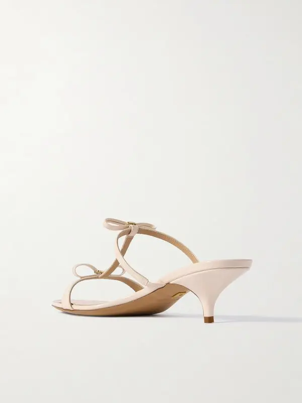 FERRAGAMO Abili Patent-leather Mules