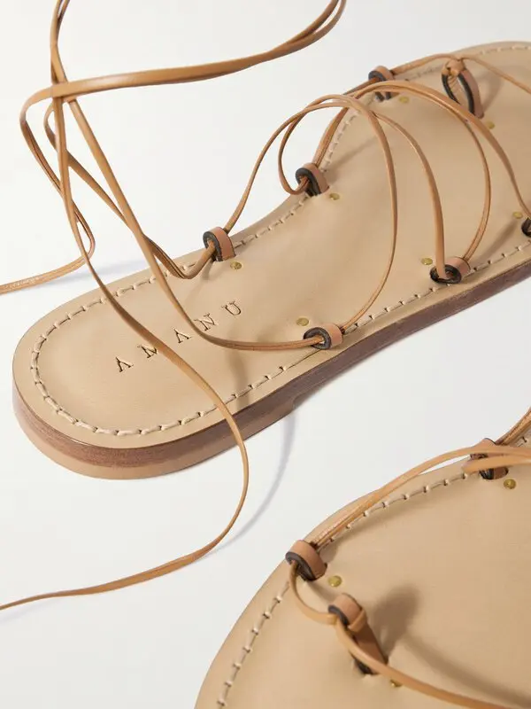 AMANU The Serengeti Leather Sandals - Brown