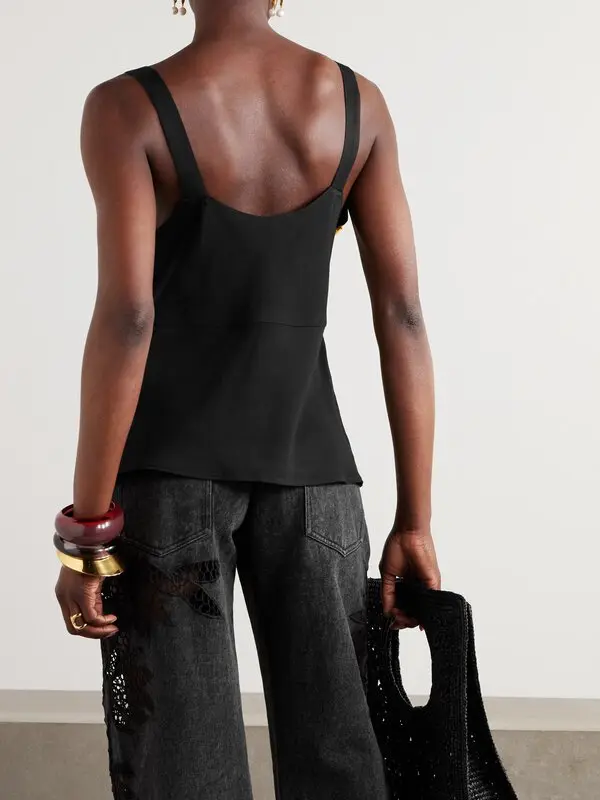 DIOTIMA Pavona Drill And Crocheted Cotton Top