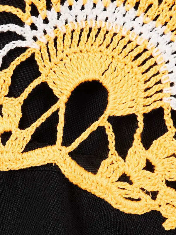 DIOTIMA Pavona Drill And Crocheted Cotton Top