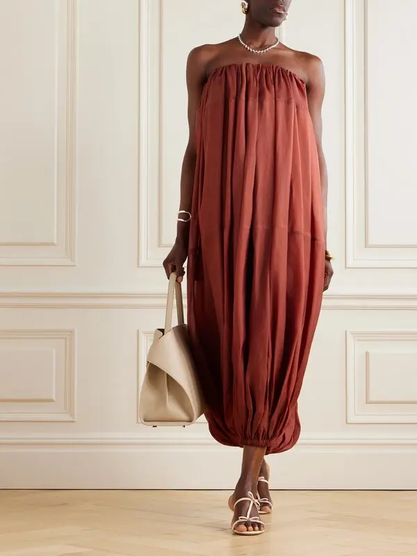 FERRAGAMO Strapless Jersey Gown