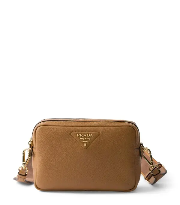 Prada Small Leather Cross-body Bag - Brown