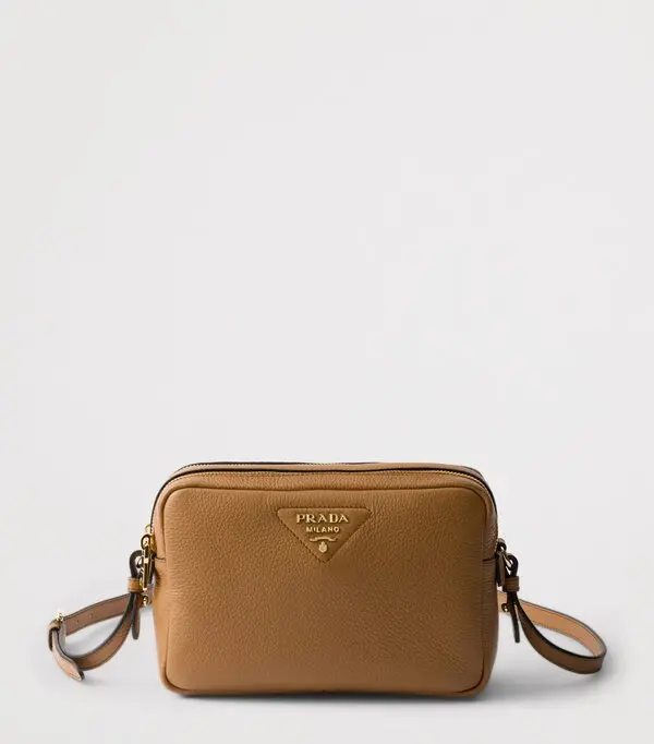 Prada Small Leather Cross-body Bag - Brown