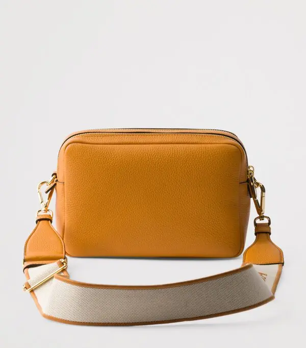 Prada Small Leather Cross-body Bag - Orange