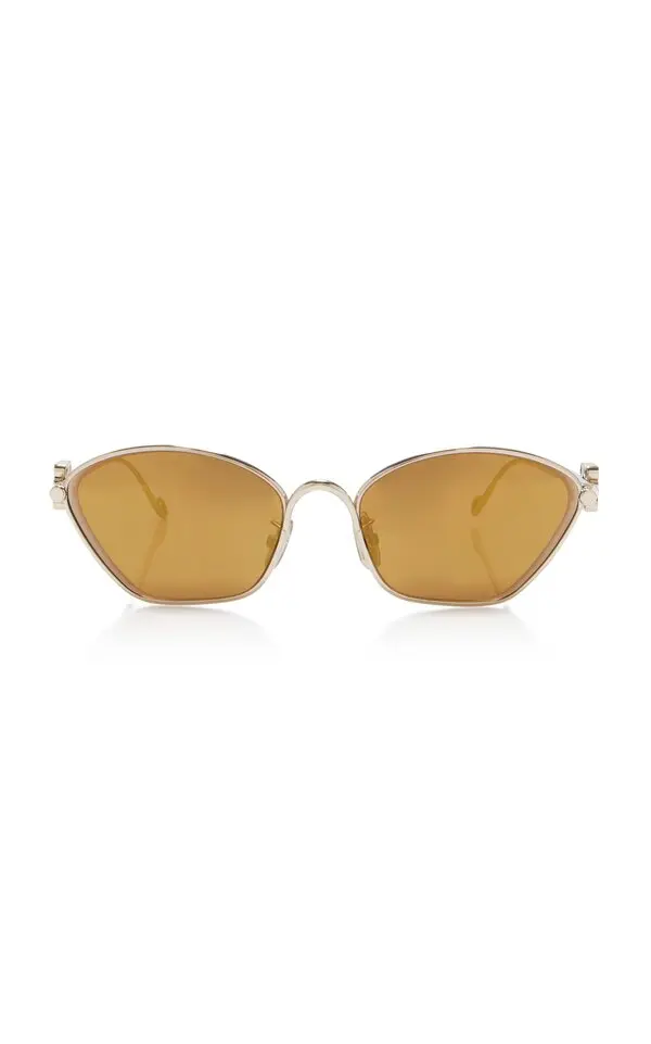 Loewe Anagram D-frame Sunglasses - Gold