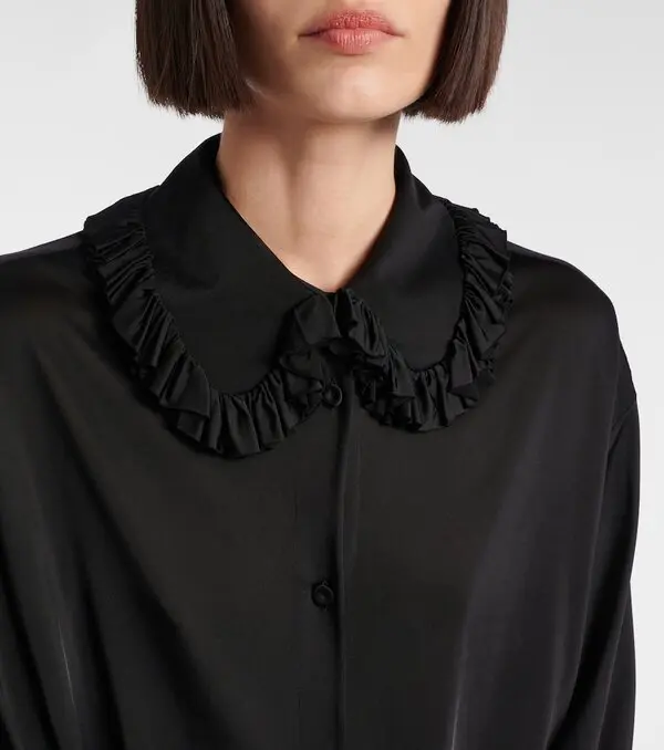 JIL SANDER Ruffled Collar Blouse