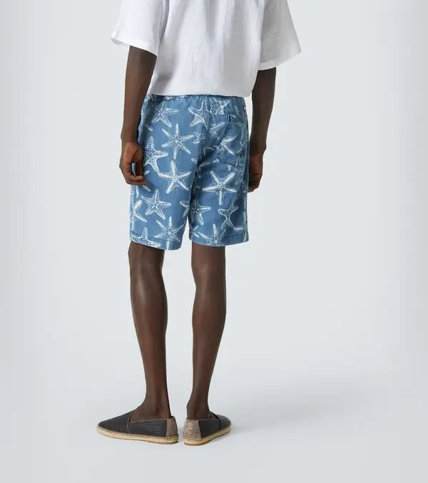 Vilebrequin Printed Denim Bermuda Shorts