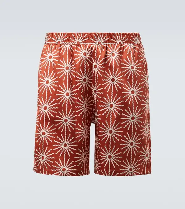 Frescobol Carioca Palma Printed Shorts - Orange