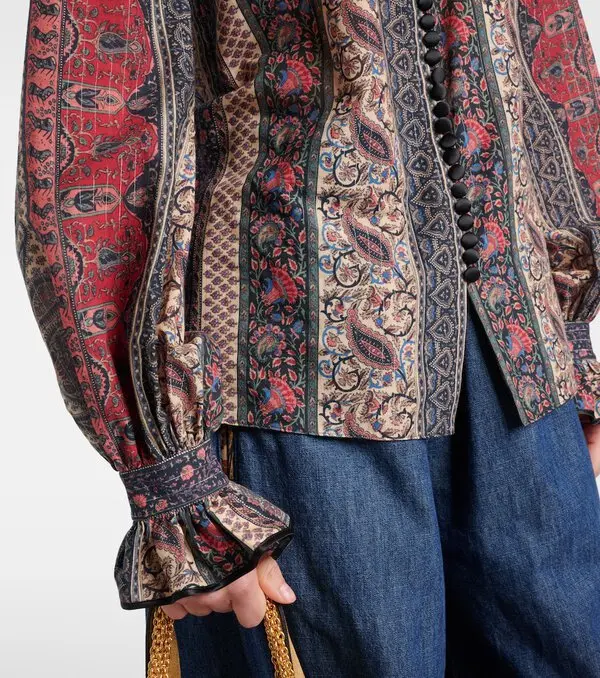 Valentino Garavani Paisley Cotton Muslin Blouse - Multicoloured