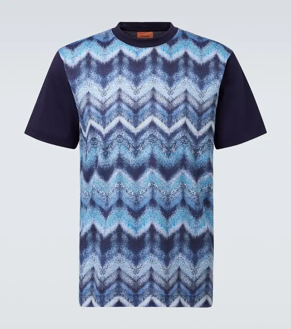 Missoni Zigzag Printed Cotton Jersey T-shirt