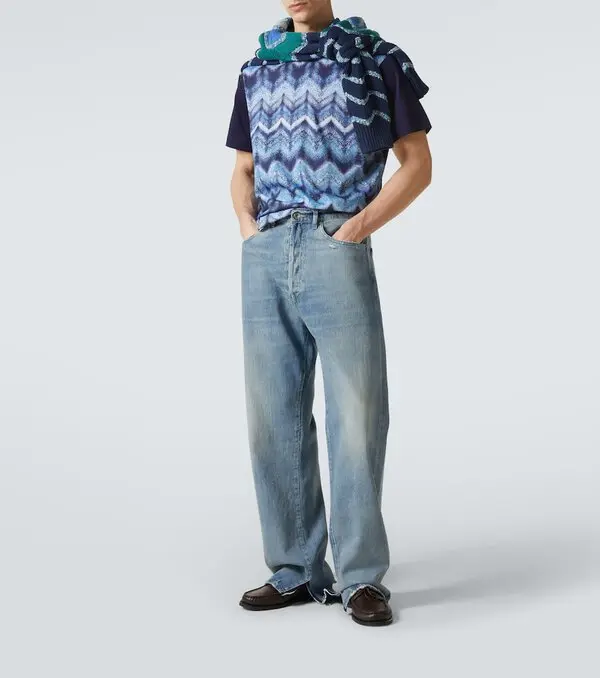 Missoni Zigzag Printed Cotton Jersey T-shirt