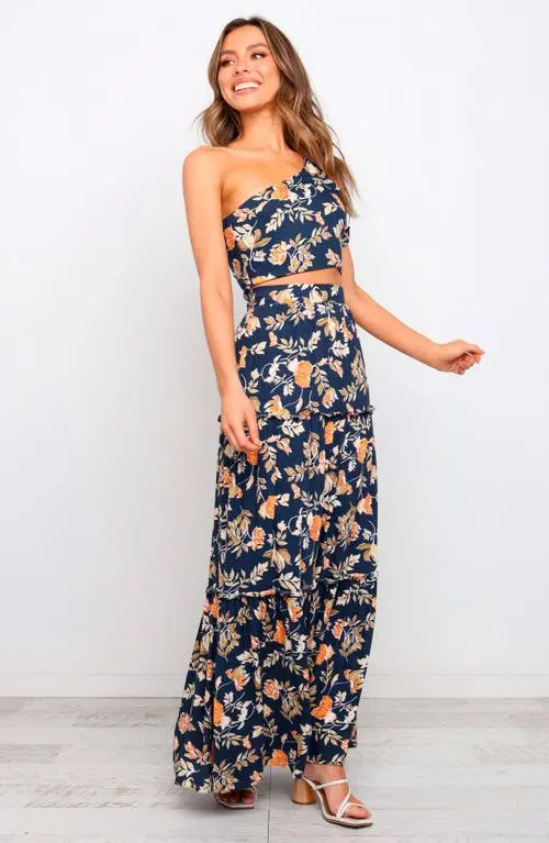PETAL & PUP Aimee One-shoulder Crop Top