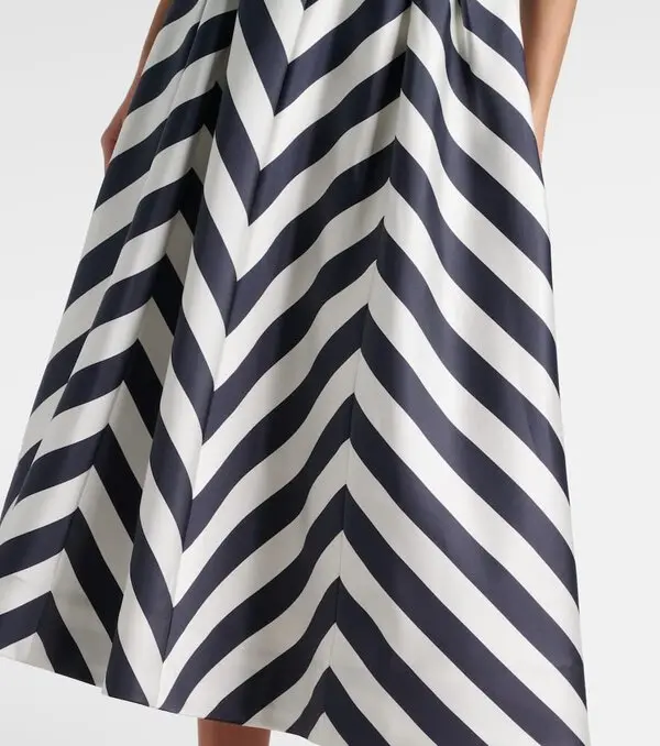 Rebecca Vallance Ariadne Striped Midi Dress