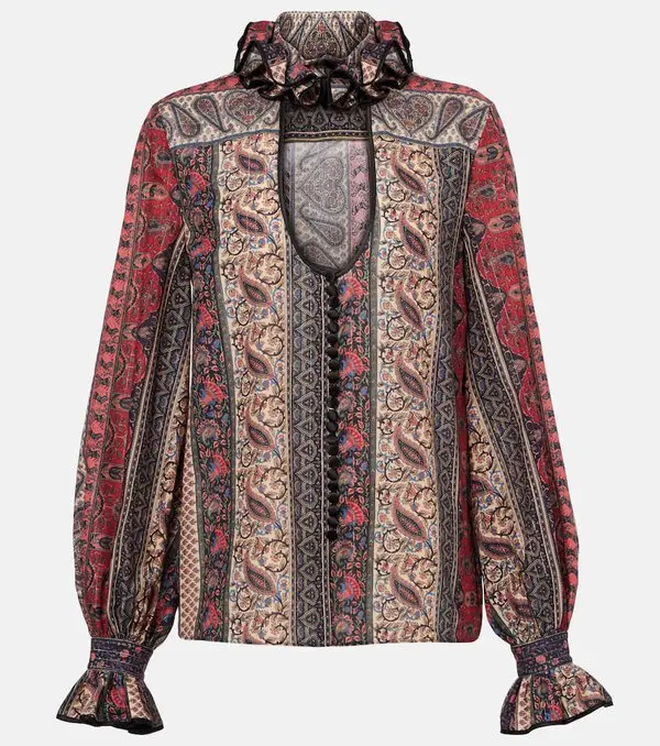 Valentino Garavani Paisley Cotton Muslin Blouse - Multicoloured