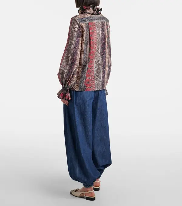 Valentino Garavani Paisley Cotton Muslin Blouse - Multicoloured