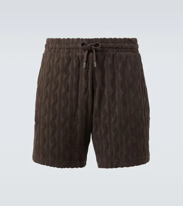 Frescobol Carioca Augusto Cotton Jacquard Shorts