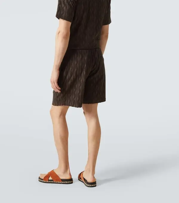 Frescobol Carioca Augusto Cotton Jacquard Shorts