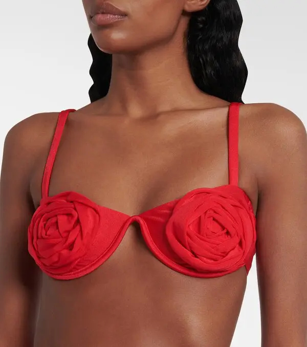 ADRIANA DEGREAS Floral-appliqué Bikini