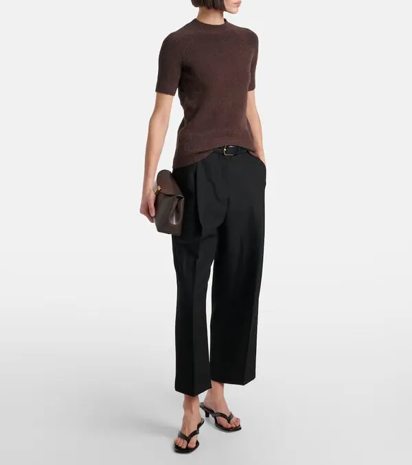 TOTEME Knitted Cotton-blend Terry Top